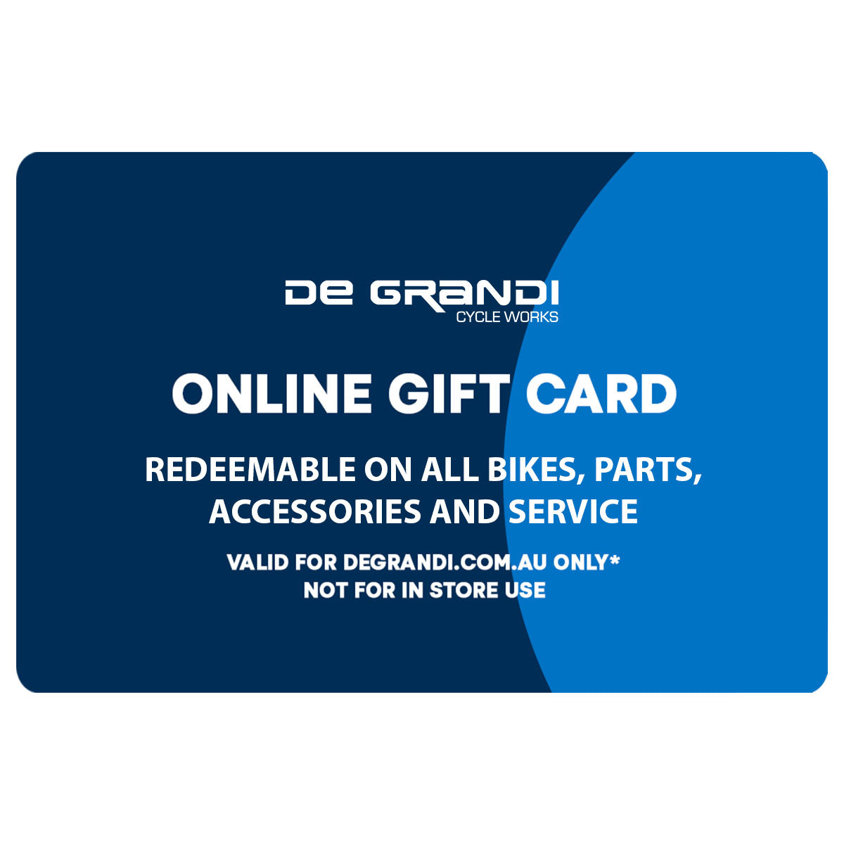 De Grandi Cycle Works Gift Card
